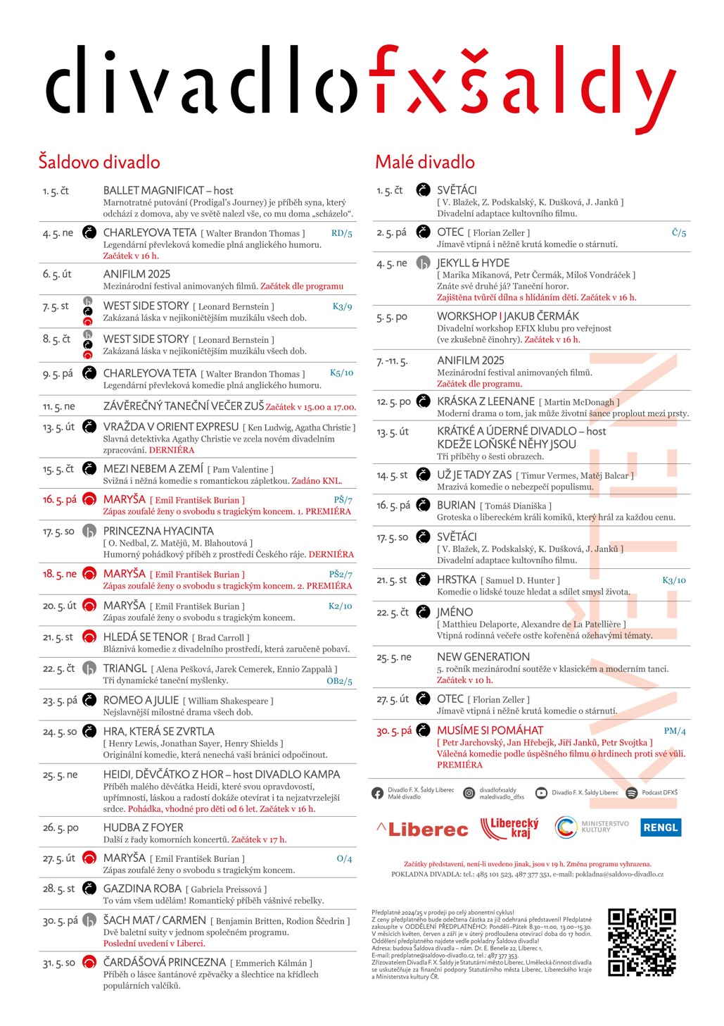 Program - DIVADLO F. X. ŠALDY LIBEREC